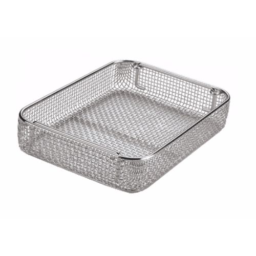 Sterilization Woven Wire Mesh Basket with Drop Handles 255 x 245 x 50 ...
